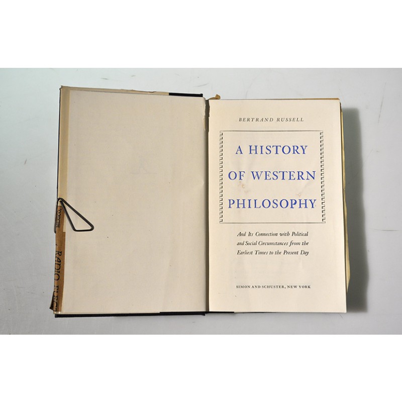 A history of western philosophy