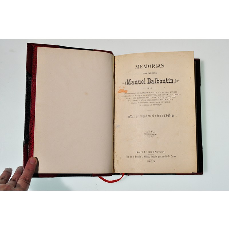 Memorias del Coronel Manuel Balbontín