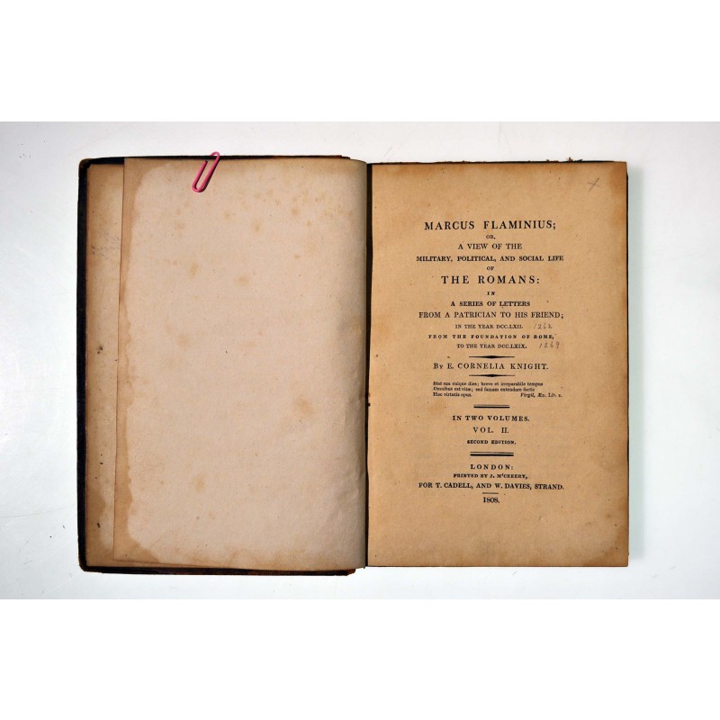 Marcus Flaminius or a view of the military, political and social life ...