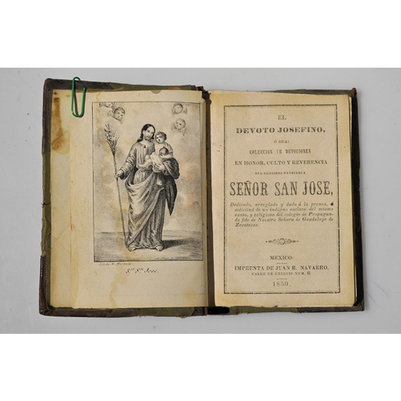 El devoto Josefino, o sea, colección de devociones en honor, culto y reverencia del glorioso ...