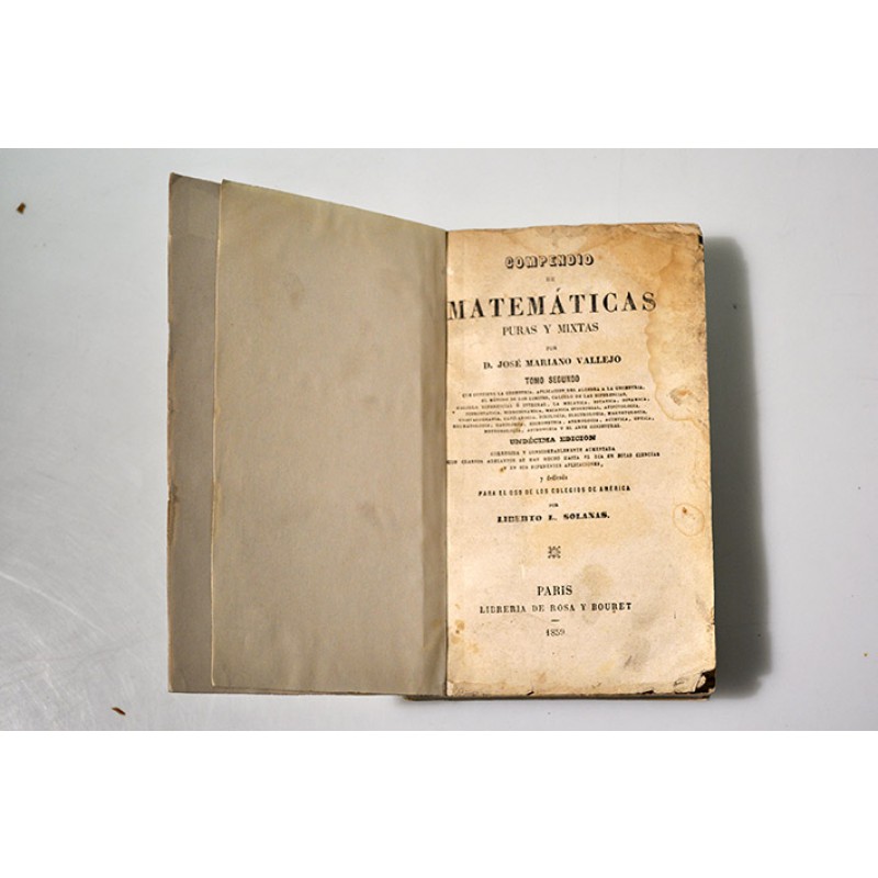 Compendio de matemáticas puras y mixtas - Matemáticas - Ciencia / Técnicos