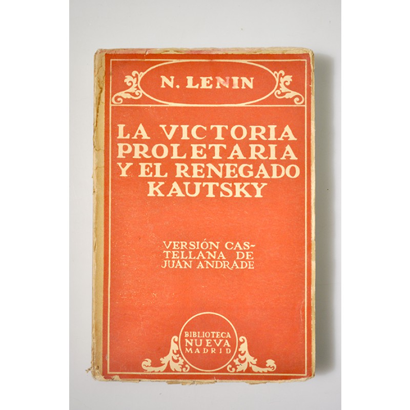 La victoria proletaria y el renegado Kautsky