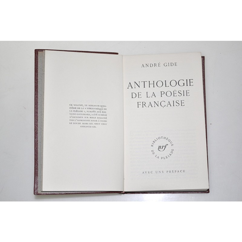 Anthologie de la poésie francaise